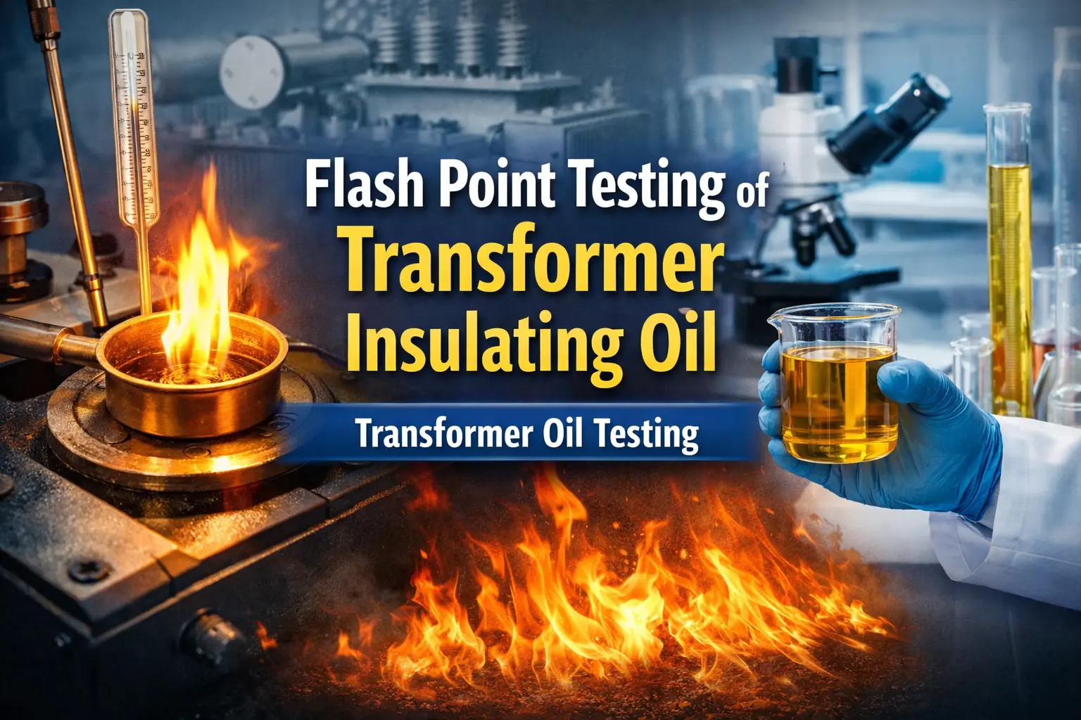 Flash Point Testing of Transformer Insulating Oil | Transformer Oil Testing